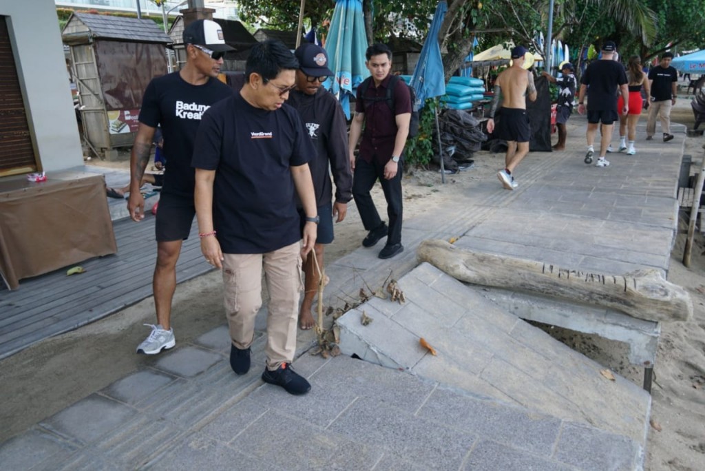 Pantai Kuta Abrasi, Pemkab Badung Tata Pasir